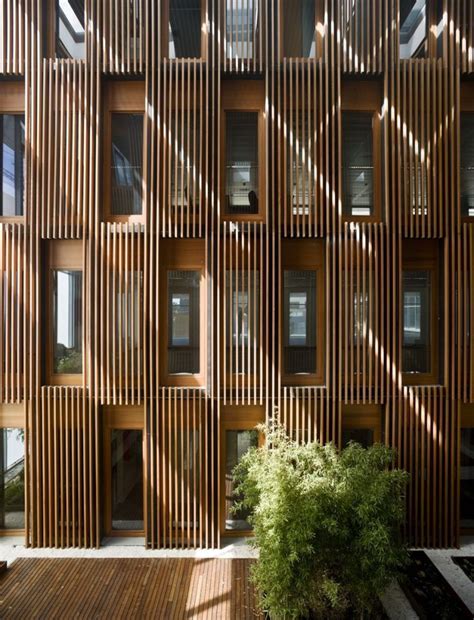 Wood Cladding Woven Architecture Facade Design Timber Architecture