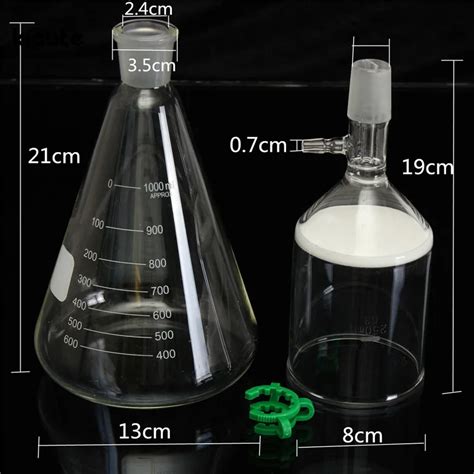 New Arrival Excellent Quality 1000ml Glass Suction Filter Kit 250ml Buchner Funnel 1 Litre