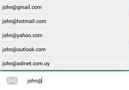 Android How An EditText Work As AutoComplete Stack Overflow