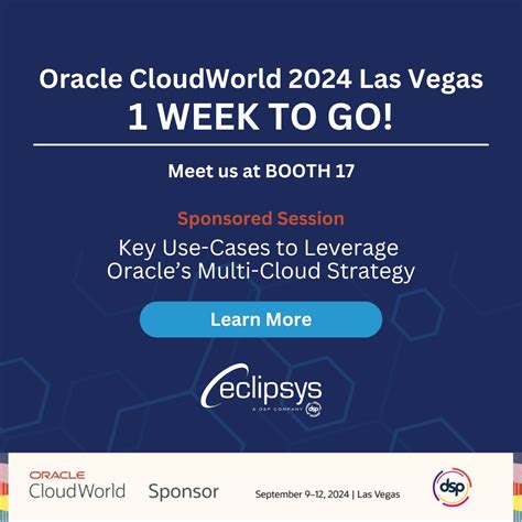 Eclipsys Solutions Inc On Linkedin Oraclecloudworld