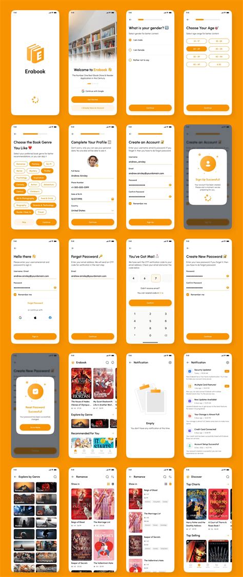 Erabook Ebook Store And Reader App Ui Kit — Figma Resources On Ui8