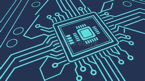 Circuit Board Pattern Technology And Electronics Background Vector Design Generative Ai Stock