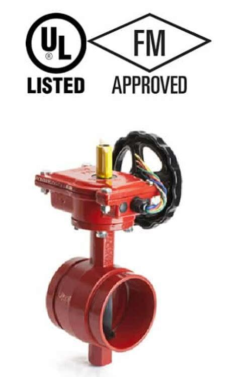 Butterfly Valve 4 Grooved Type With Supervisory Switch Ul Listed