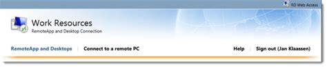 Adding The Current Users Active Directory Displayname To Rd Web Access