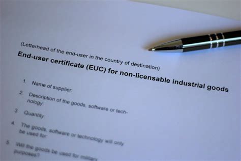 Alles Wichtige Zur Endverbleibserklärung Inklusive Vorlagen