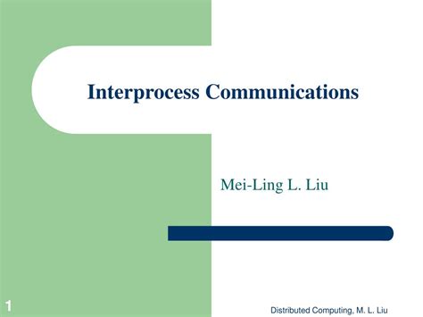 Ppt Interprocess Communications Powerpoint Presentation Free Download Id631888
