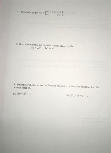 solved 2x 3 x 1 4 sketch the graph fox x 21 5 determine