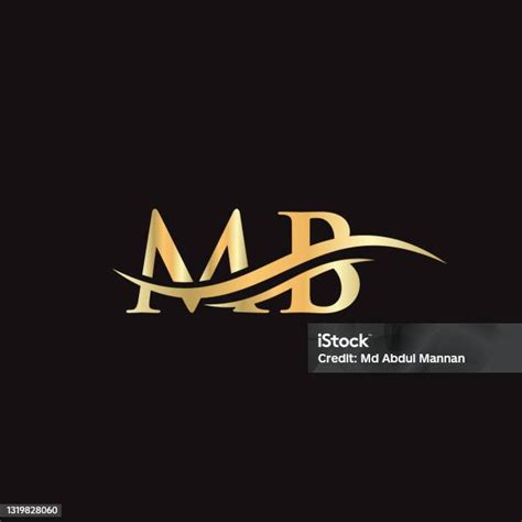 Mb 로고 디자인 워터 웨이브 컨셉의 프리미엄 레터 Mb 로고 디자인 알파벳 B에 대한 스톡 벡터 아트 및 기타 이미지 알파벳 B 알파벳 M 결정체 Istock