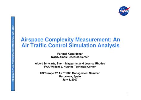Pdf Airspace Complexity Measurement An Air Traffic Control Simulation Analysis