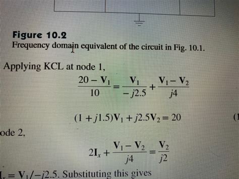 solved how did they get from applying kcl at node 1 to