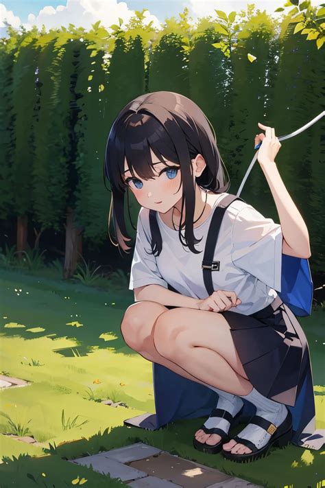 소녀、오줌 누는 Seaart Ai