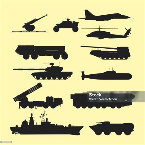군 육군 전송 기술 벡터 전쟁 탱크 산업 기술 갑옷 시스템 기갑 육군 인사 위장 사업자 무기 그림 미사일에 대한 스톡 벡터 아트
