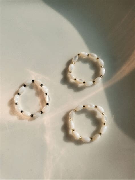 쌀알 자개반지 에이블리