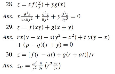 solved eliminate the arbitrary functions and obtain partial