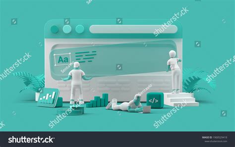 Web Ui Ux Design Teamwork Concept Stock Illustration 1900529419 Shutterstock