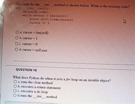 Solved The Code For Theitermethod Is Shown Below What Is