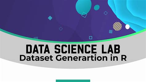 Random Dataset Generation In R Data Science Lab Youtube