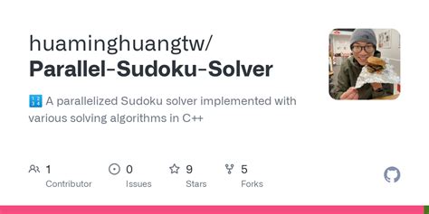 GitHub Huaminghuangtw Parallel Sudoku Solver A Parallelized Sudoku Solver Implemented With