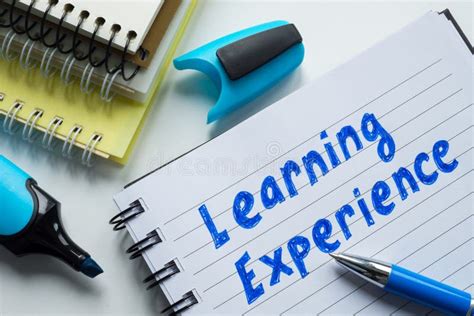 Notes In A Notebook About Learning Experience Personal Growth And Knowledge Acquisition Stock