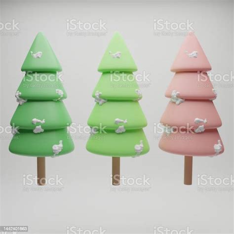 3d 핑크 크리스마스 트리 기발한 예술 배경 디지털 아트 일러스트 레이 션 0명에 대한 스톡 사진 및 기타 이미지 0명 12월 3차원 형태 Istock