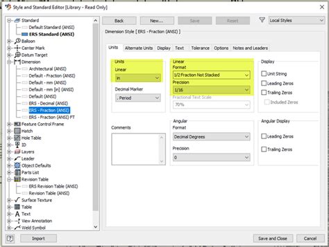 Solved Setting Fractional Display Autodesk Community