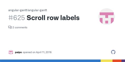 Scroll Row Labels Issue Angular Gantt Angular Gantt GitHub