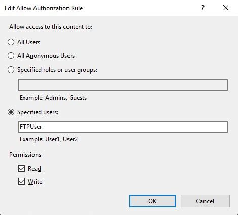 Configure Windows IIS FTP Server EugeneChiang Com