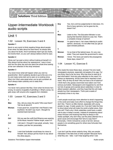 upp int workbook unit 1 audio script pdf news