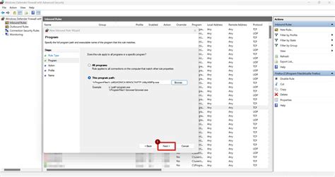 How To Add The FTP Utility In Windows Defender Firewall With Advanced Security For Scanning