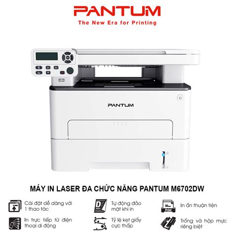 Máy in Laser đa chức năng PANTUM M DW in Wifi đen trắng tốc độ cao scan photocopy tự