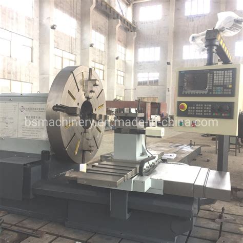 Ck64125 Special Designed CNC End Facing Lathe Machine For Machining Flange Tyre Mold Ring Part