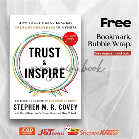 Jual Book Trust And Inspire How Truly Great Leaders By Stephen M R Covey English Shopee