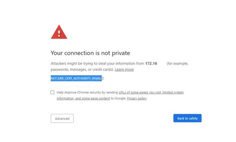 Error When Accessing The Web Gui Your Connection Fortinet Community