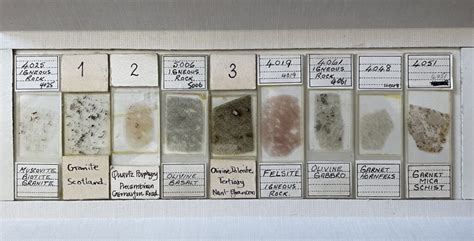Microscope Slides For Rock Identification