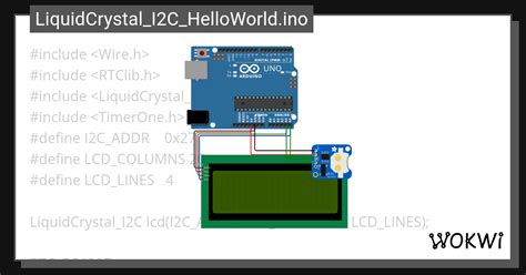 LiquidCrystal I C Clock class RTC Copy 考試 Wokwi ESP STM Arduino Simulator