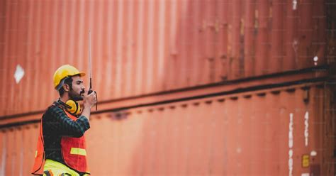 수출입에 대한 산업 물류 화물 운송 창고 배송 사업 화물 운송 안전이 있는 항구의 적재 제어 측면에서 컨테이너 터미널에서