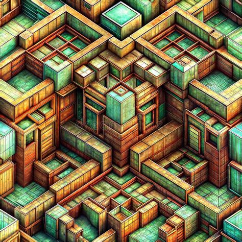 Hyper Detailed Seamless Tile Geometric Pattern For Design And Textile Ai Generated Image Stock