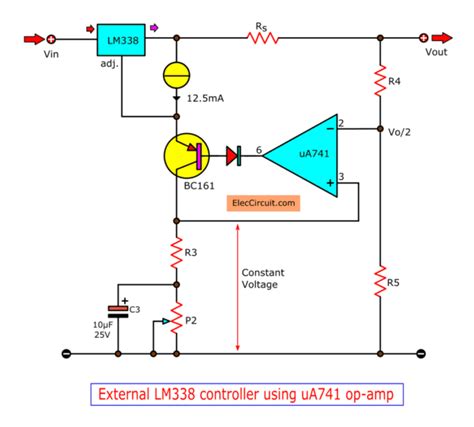 High Current Adjustable Voltage Regulator Circuit V A Artofit