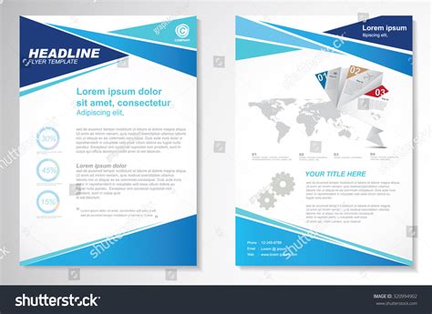벡터 브로셔 디자인 레이아웃 템플릿 크기 스톡 벡터로열티 프리 320994902 Shutterstock