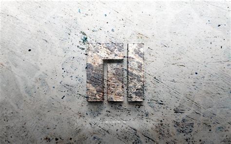 Manjaro Stone Logo 4k Stone Background Linux Manjaro 3d Logo