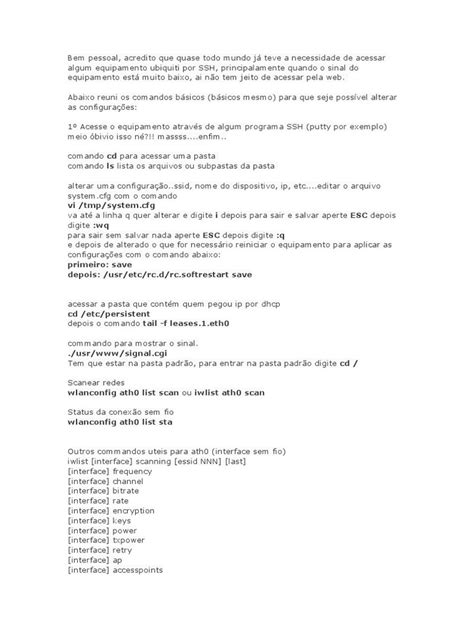 Comandos Ssh Pdf Interfaces Gráficas Do Usuário Cápsula Segura