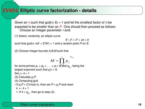 Ppt Chapter 8 Elliptic Curves Cryptography And Factorization Powerpoint Presentation Id 490452