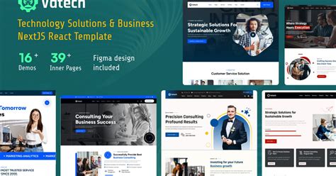 vatech technology solutions nextjs template site templates ft