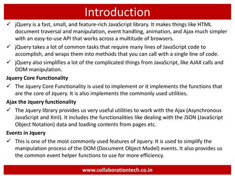 introduction to jquery pptx