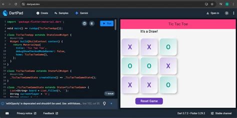 Flutter Dart Tictactoe Gamedev Appdevelopment Prodigyinfotech