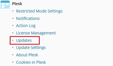 How To Install Plesk Updates Plesk