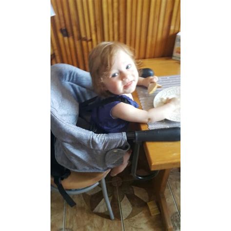 Удобно бебешко детско столче за хранене сгъваемо детско столче с щипки за маса и предпазен