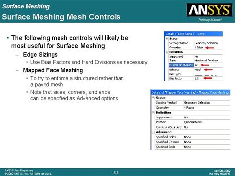 Chapter 8 Surface Meshing ANSYS Meshing Application Introduction