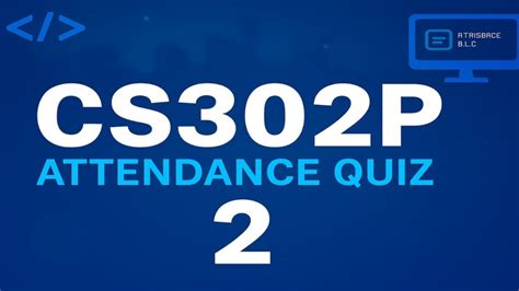 Cs302p Attendance Quiz 2 2025 Virtual University Youtube