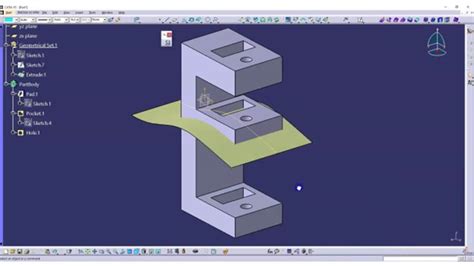 Hướng Dẫn Sử Dụng Công Cụ Sketch Base Feature Trên Phần Mềm Catia V5 6